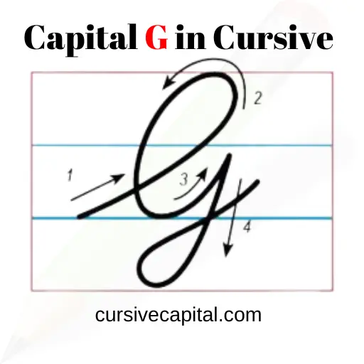 Capital G In Cursive Worksheet And Tutorial